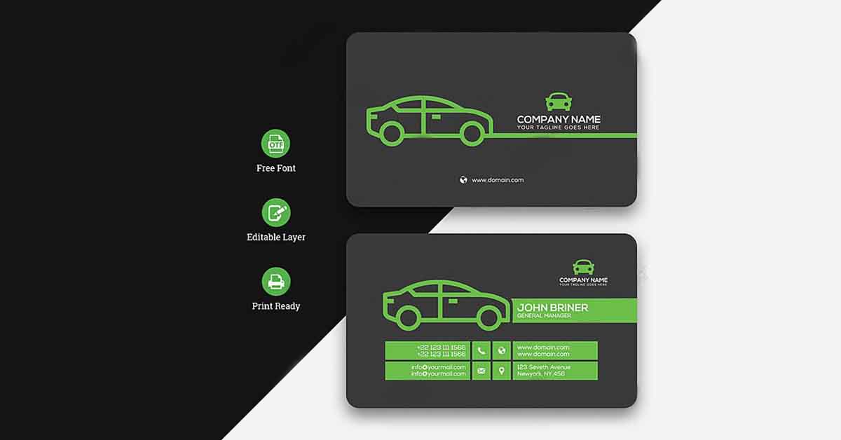 Auto Detailing Business Cards Ideas & Examples