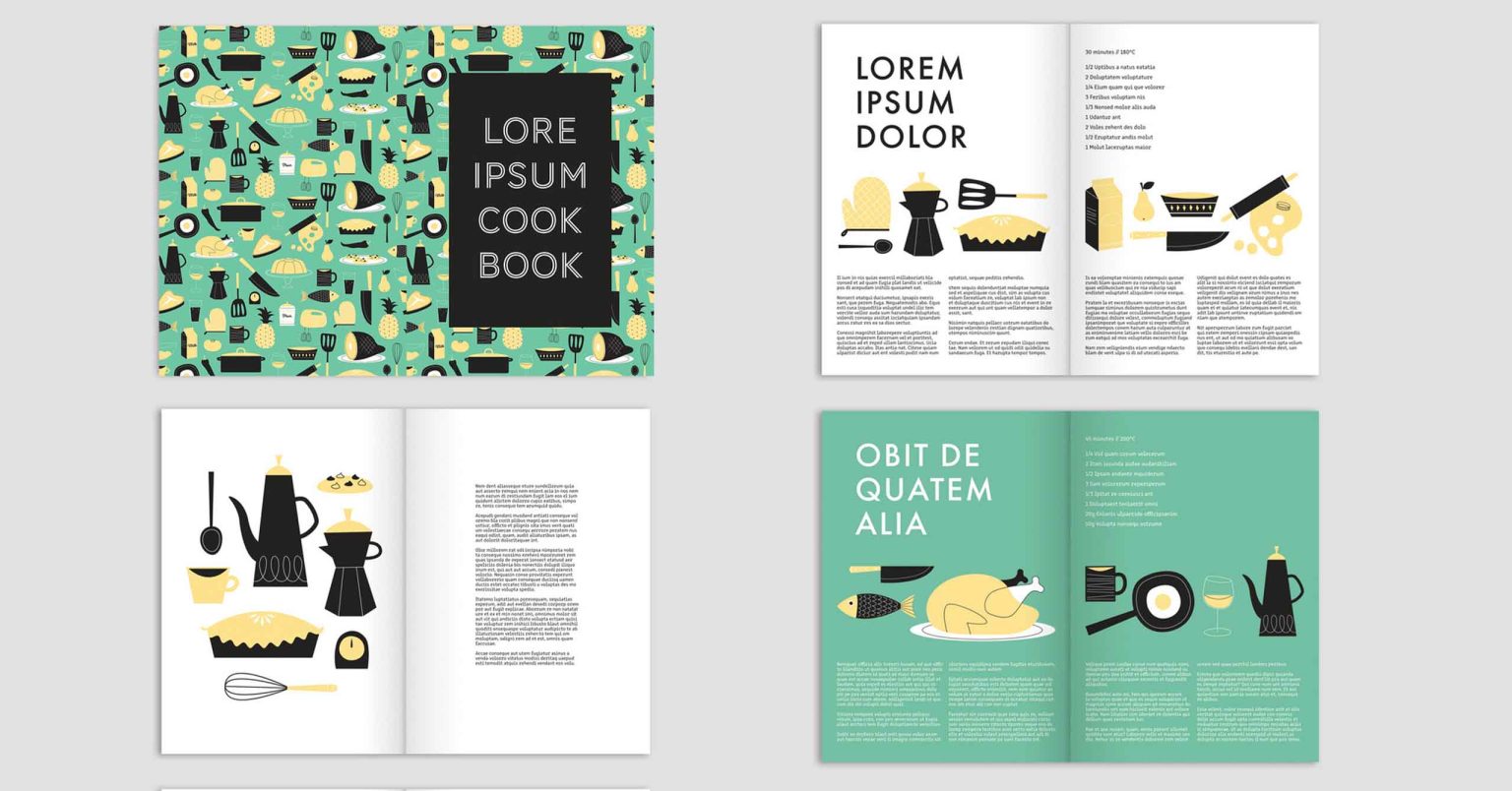 Cookbook design ideas and examples for your new restaurant